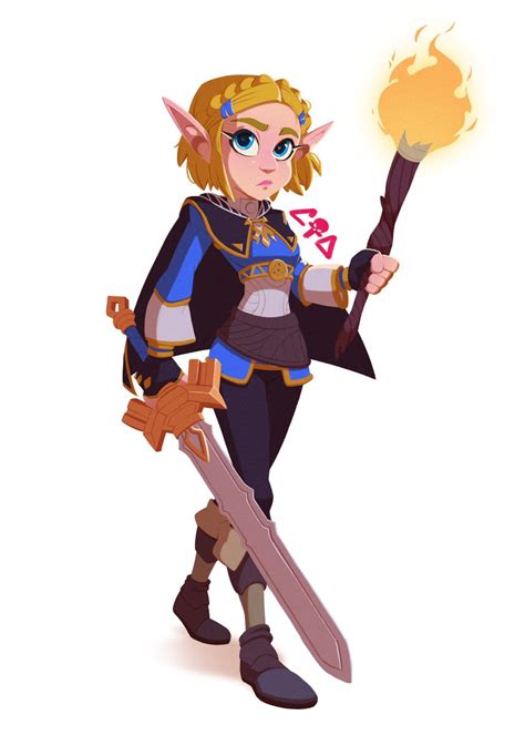 Cryptid Domain On Twitter Love Zeldas Design In The New Games Zelda Legendofzelda Fanart