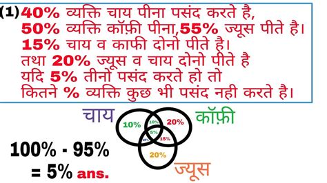 Venn Diagram Based Questions In Hindi By Perfection Academy YouTube
