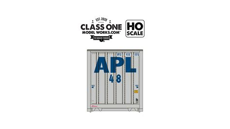 Class One Model Works Ho Scale Monon 48 Container American President — White Rose Hobbies