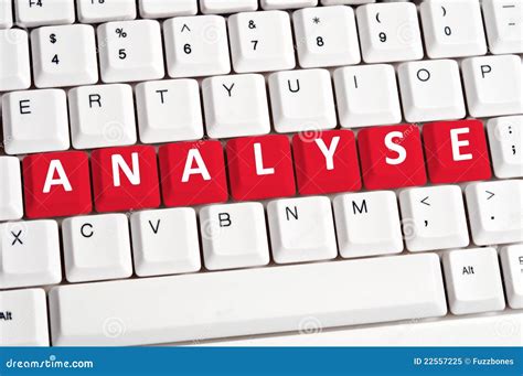 Analyse Word On Keyboard Stock Image Image Of White 22557225