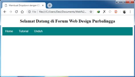 Materi 19 Membuat Navigasi Bar Dengan Css Web Design Purbalingga