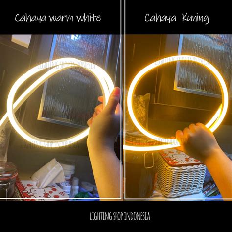 Jual Lampu Strip Neon Flex Led 220v Flexible 2835 Lampu Selang Warm White Kuning Merah Biru