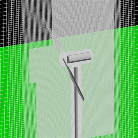 Cross Section Through The Centerline Of The Mesh Near The Start Of The Download Scientific