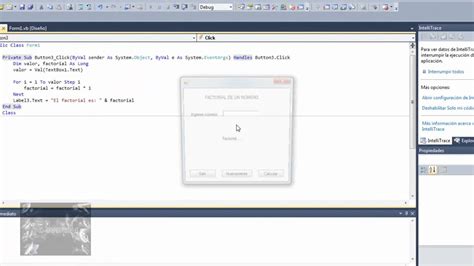 VISUAL STUDIO PARTE III FACTORIAL DE UN NUMERO YouTube