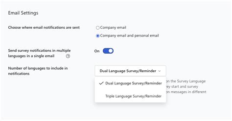 Use Multiple Languages In Viva Glint Survey Emails Microsoft Learn