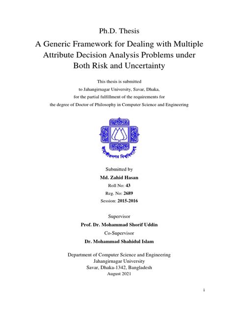Md Zahid Hasan Phd Thesis Pdf