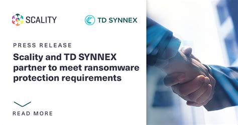 Td Synnex Ransomware Protection Partnership Scality