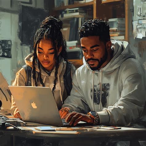 A Vibrant Image Showing Young Coders And Developers Working Diligently