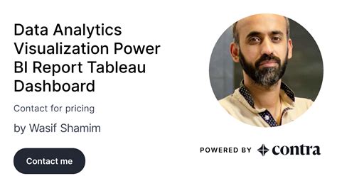 Data Analytics Visualization Power BI Report Tableau Dashboard By Wasif