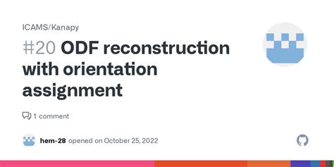 Odf Reconstruction With Orientation Assignment · Issue 20 · Icams