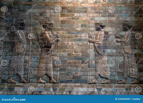Archer Darius King Of Persia Palace Bas Relief Editorial Image Image