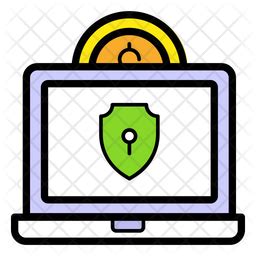 Secure Transaction Icon Download In Colored Outline Style