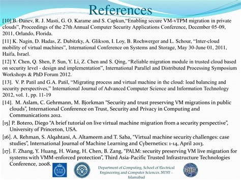Ppt Secure Migration Of Vm In Cloud Federation Using Enhanced Key