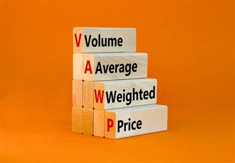 Volume Weighted Average Price Symbol Concept Word Vwap Volume Weighted