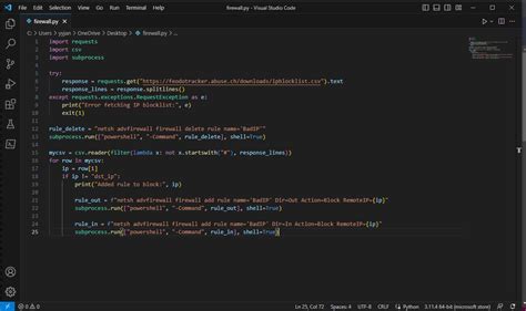 Github Kevinnyeofirewallautomation Python Automation Script That Can Block Malicious Ip