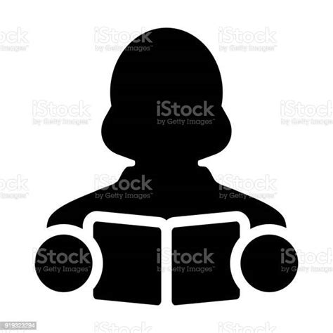 학생 또는 교사 학교 대학 및 대학 교육 문양 그림 기호에 대 한 사람 프로필 아바타 책 아이콘 벡터 개인 지도 교사에 대한