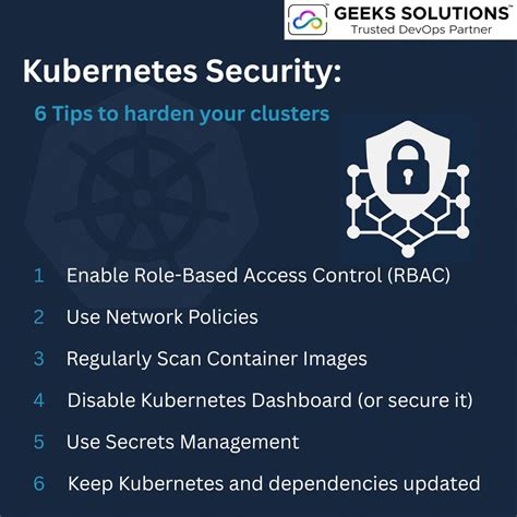 How To Secure Your Kubernetes Cluster Geeks Solutions Posted On The