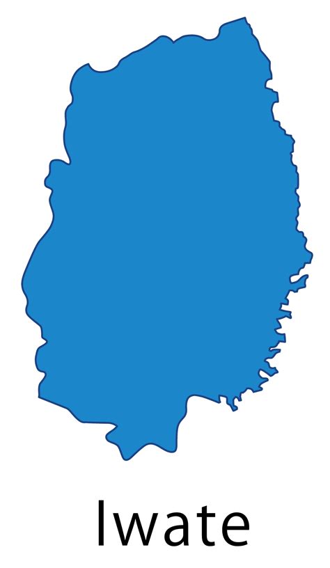 岩手県の地図イラスト フリー素材 を無料ダウンロード