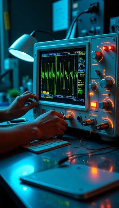 Free Waveforms In Motion Photo Oscilloscope Waveforms Electronics Download At Stockcake