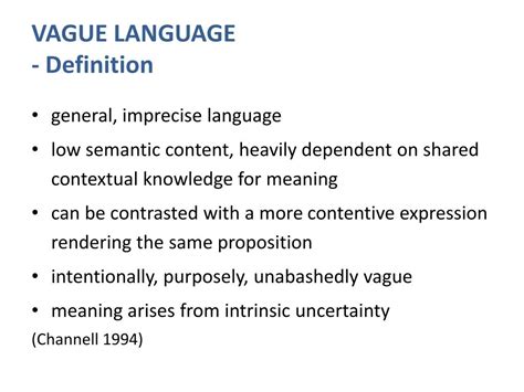 Ppt Vague Language In Spoken Scottish English Implications For