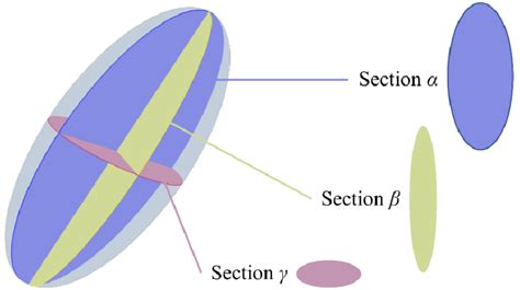 Three Orthogonal Sections Of An Ellipsoid In 3d Download Scientific Diagram