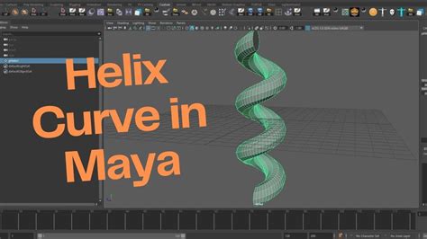 Helix Curve In Maya Maya Create Helix Youtube
