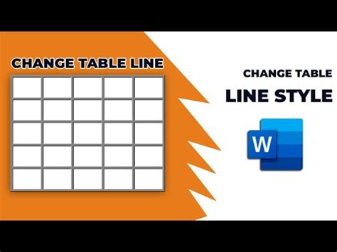 How To Change Table Line Style In Word The Graphic Home