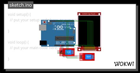 Touchscreen Wokwi Esp32 Stm32 Arduino Simulator