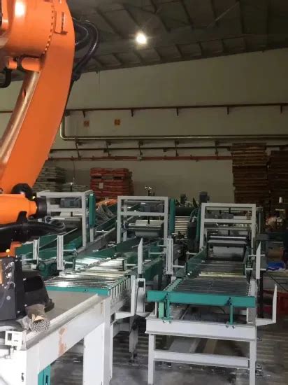 industrial robot palletizing for handling palletizing stacking packing packaging and