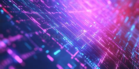 A High Tech 3d Abstract Background Featuring A Matrix Of Glowing Data Streams Seamlessly