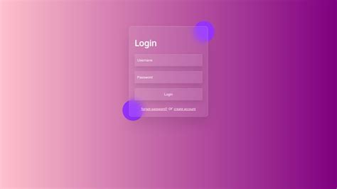 Css Glassmorphism Login Form