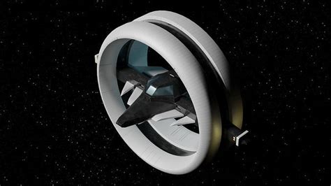 3d Model Futuristic Hyperdrive Spaceship Vr Ar Low Poly Cgtrader