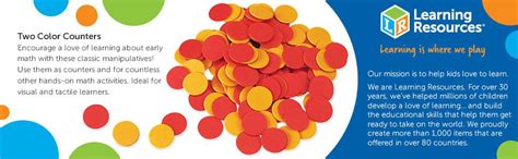 Learning Resources Two Color Counters Redyellow Educational Counting