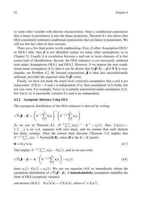The Single Equation Linea
