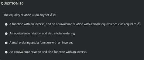 Question 9 A Relation Is Called A Strict Ordering If