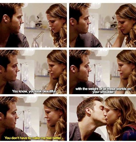 Supergirl2x08 Kara And Mon El First Kiss So Cute Supergirl Tv