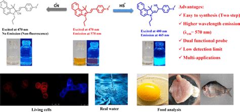 Dual Responsive Benzo Hemicyanine Based Fluorescent Probe For Detection Of Cyanide And Hydrogen