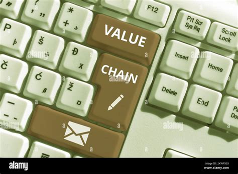 Text Caption Presenting Value Chain Internet Concept Business Manufacturing Process Industry