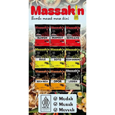 Jual Bumbu Dapur Massakin50gram Shopee Indonesia