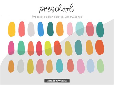 Preschool Procreate Color Palette Take The Stress Out Of Choosing Colors For Your Next Project