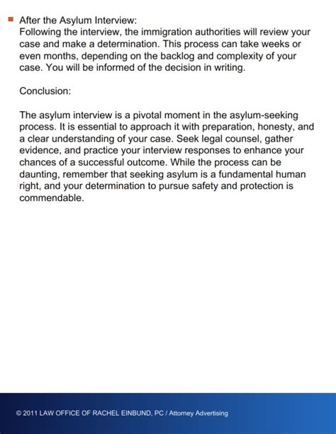 Asylum Interview What To Expect Nyc Immigration Law Office Of Rachel Einbund