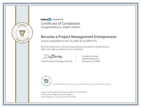 Nader Halim On Linkedin Certificate Of Completion
