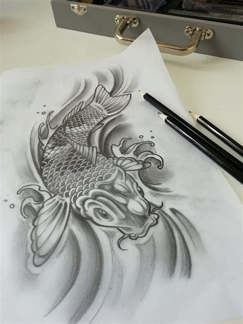 Tatouage De Poisson Koi