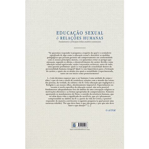 Educação Sexual E Relações Humanas Rudolf Allers Livraria Católica
