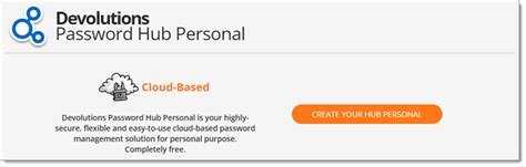 Create Your Devolutions Hub Personal Devolutions Documentation