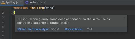 Eslint Webstorm