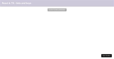 Ts React Launches Codesandbox