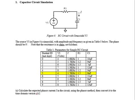 Solved Capacitor Circuit Simulation Figure RC Circuit Chegg Com
