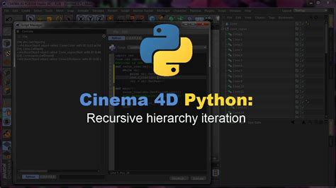 cinema 4d python recursive hierarchy iteration youtube