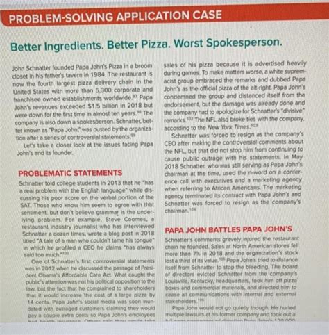 Solved Problem Solving Application Case Better Ingredients